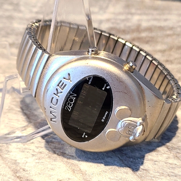 Disney | Accessories | Rare Zeon Mickey Mouse Lcd Wristwatch | Poshmark